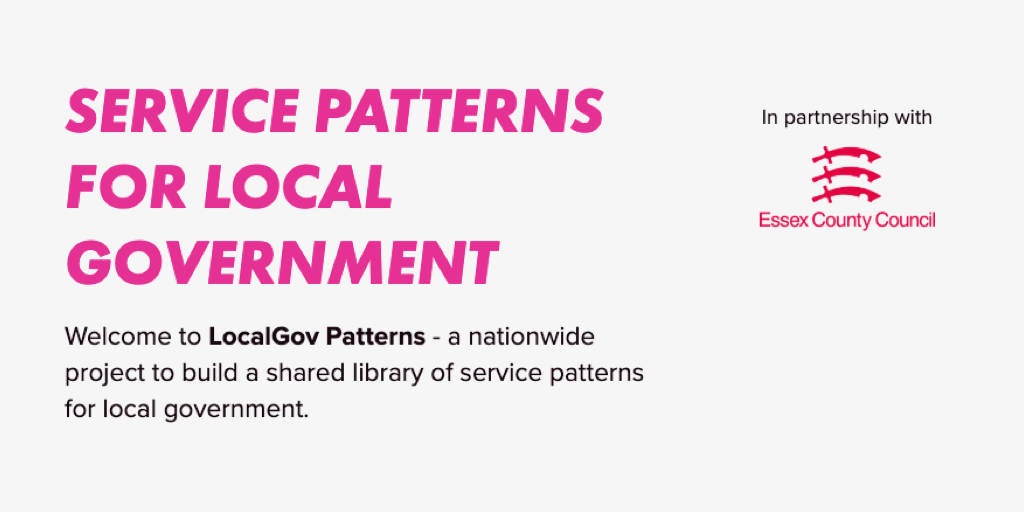 Service patterns for local government | LocalGov Patterns | FutureGov